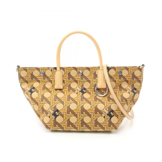 トリーバーチ Tory Burch BASKET WEAVE バスケット ウィーブ トートバッグ バッグ キャンバス レザー レディース ベージュ系 / マルチカラー 146547200 【新品】
