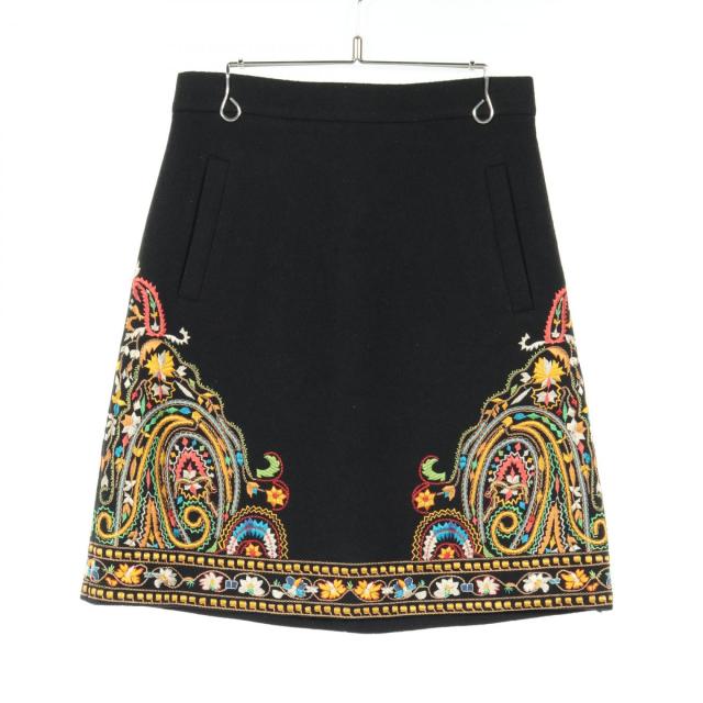 エトロ ETRO スカート 衣料品 ボトムス ウール レディース ブラック系 / マルチカラー 【中古】