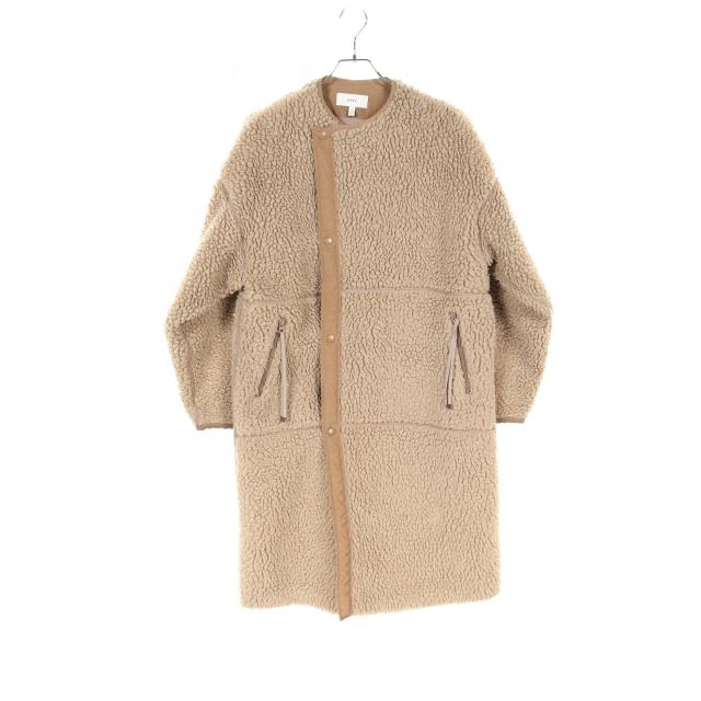 ハイク HYKE FAUX SHEARLING COAT 衣料品 アウター ポリエステル レディース ベージュ系 【中古】