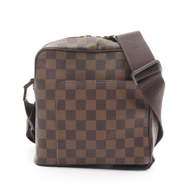 ルイ・ヴィトン LOUIS VUITTON オラフPM ショルダーバッグ バッグ PVCコーティングキャンバス レザー ダミエ レディース ブラウン系 N41442 【中古】