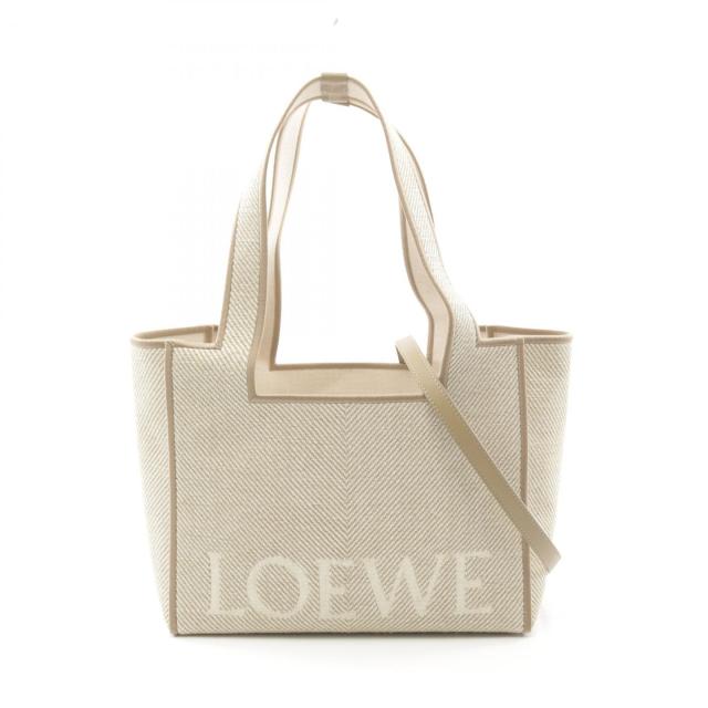 ロエベ LOEWE FONT TOTE MEDIUM フォント トート ミディアム トートバッグ バッグ キャンバス レディース カーキ系 ALF1B61X112370 【新品】