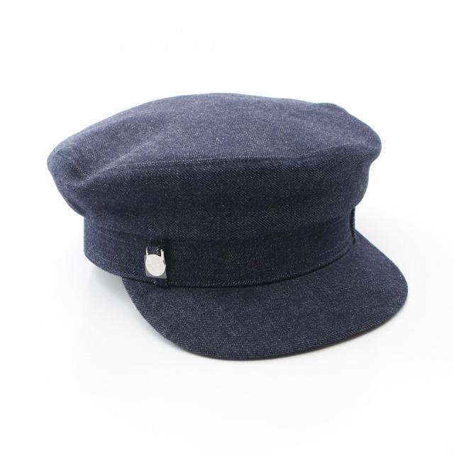 エルメス HERMES ドーヴィル デニム 帽子 コットン レディース ネイビー系 【中古】