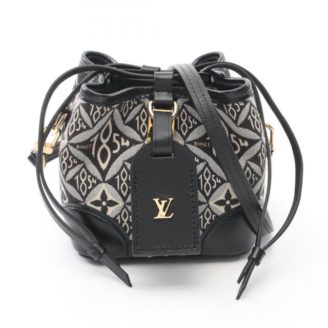 ルイ・ヴィトン LOUIS VUITTON ノエ パース SINCE1854 ショルダーバッグ バッグ キャンバス レザー モノグラム・ジャガード レディース ブラック系 / アイボリー系 / グレー系 M69973 【中古】