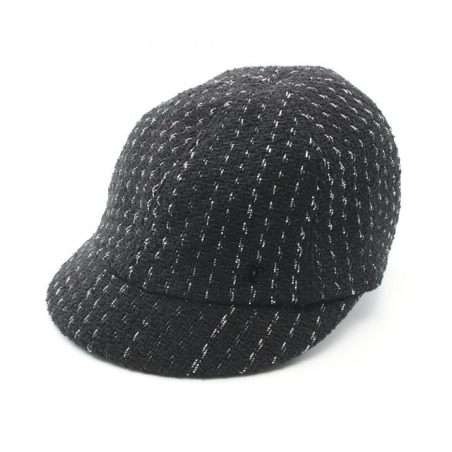 シャネル CHANEL キャップ 帽子 コットン レディース ブラック系 【中古】