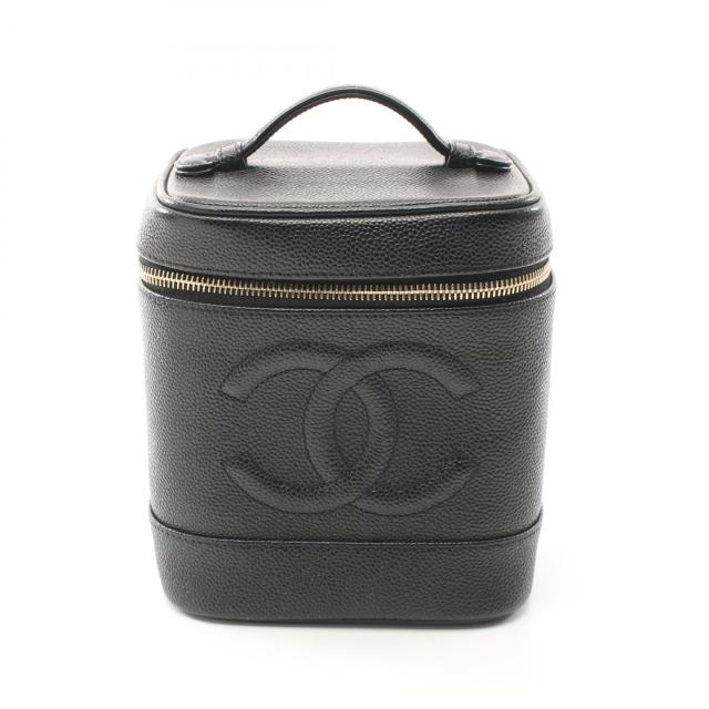 シャネル CHANEL ココマーク ハンドバッグ バッグ レザー レディース ブラック系 【中古】