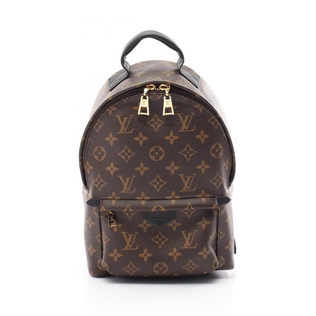 ルイ・ヴィトン LOUIS VUITTON パームスプリングスPM リュックサック バックパック バッグ PVCコーティングキャンバス レザー モノグラム レディース ブラウン系 / ブラック系 M41560 【中古】