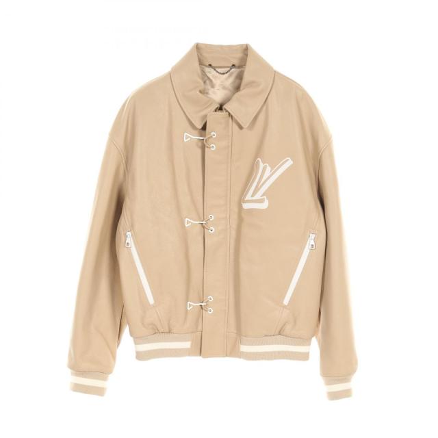 ルイ・ヴィトン LOUIS VUITTON 革ジャン 衣料品 アウター レザー メンズ ベージュ系 / ホワイト系 HPL05EZ50 【中古】