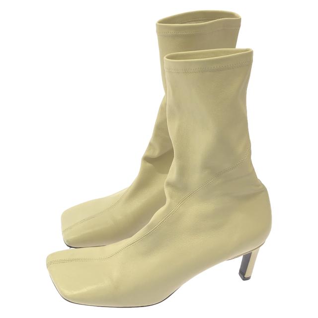 ジルサンダー JIL SANDER ブーツ ブーツ 靴 レザー レディース アイボリー系 【中古】