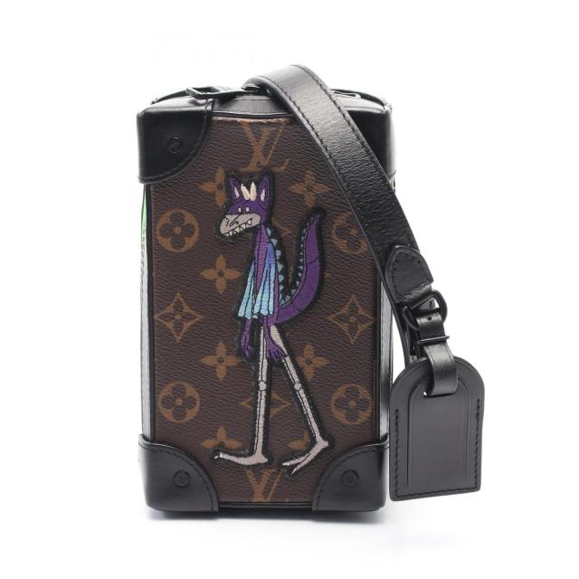 ルイ・ヴィトン LOUIS VUITTON ソフトトランク フォーンボックス LVフレンズ ショルダーバッグ バッグ PVCコーティングキャンバス レザー モノグラム メンズ ブラウン系 / ブラック系 / マルチカラー M80144 【中古】