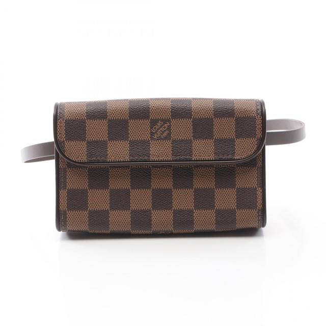 ルイ・ヴィトン LOUIS VUITTON ポシェットフロランティーヌ ウエストバッグ ボディバッグ バッグ PVCコーティングキャンバス レザー ダミエ レディース ブラウン系 N51856 【中古】