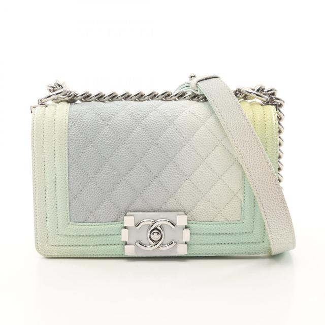 シャネル CHANEL ボーイシャネル スモール ショルダーバッグ バッグ レザー グレインドカーフスキン レディース マルチカラー 【中古】