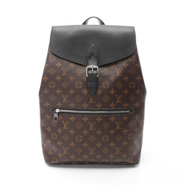 ルイ・ヴィトン LOUIS VUITTON パルク リュックサック バックパック バッグ PVCコーティングキャンバス レザー モノグラム・マカサー メンズ ブラウン系 / ブラック系 M40637 【中古】