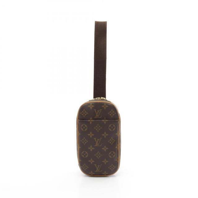 ルイ・ヴィトン LOUIS VUITTON ポシェットガンジュ ウエストバッグ ボディバッグ バッグ PVCコーティングキャンバス レザー モノグラム メンズ レディース ブラウン系 M51870 【中古】