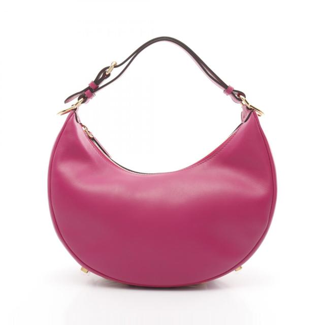 フェンディ FENDI グラフィ スモール ハンドバッグ バッグ レザー レディース ピンク系 8BR798 【中古】