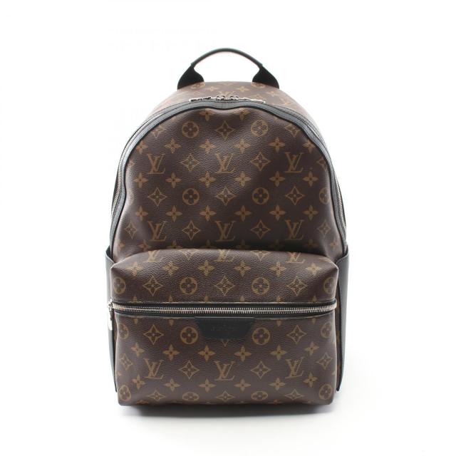 ルイ・ヴィトン LOUIS VUITTON ディスカバリー バックパック PM リュックサック バックパック バッグ PVCコーティングキャンバス レザー モノグラム・マカサー メンズ ブラウン系 / ブラック系 M46684 【中古】