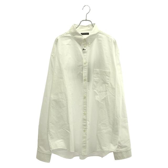 バレンシアガ BALENCIAGA ラージフィット シャツ 長袖シャツ 衣料品 トップス コットン メンズ ホワイト系 790731TNM60900040 【新品】