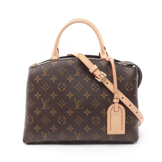 ルイ・ヴィトン LOUIS VUITTON プティ パレPM ハンドバッグ バッグ PVCコーティングキャンバス レザー モノグラム レディース ブラウン系 M45900 【中古】