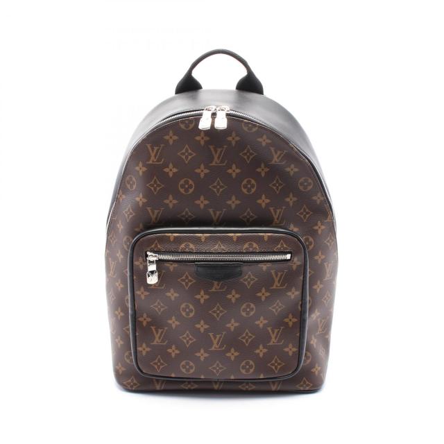 ルイ・ヴィトン LOUIS VUITTON ジョッシュ NV モノグラムマカサー リュックサック バックパック バッグ PVCコーティングキャンバス レザー メンズ ブラウン系 / ブラック系 M45349 【中古】