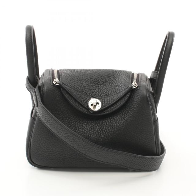 エルメス HERMES リンディ ミニ ショルダーバッグ バッグ トリヨンクレマンス トリヨンクレマンス レディース ブラック系 【中古】