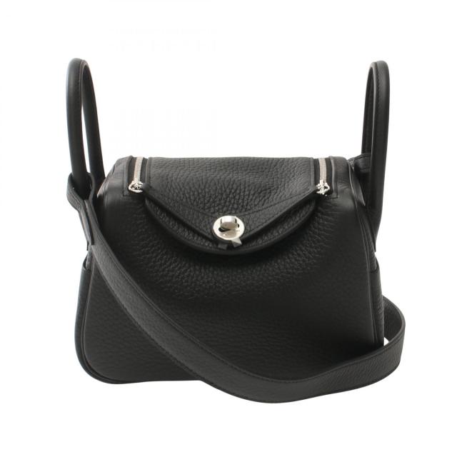 エルメス HERMES リンディ ミニ ショルダーバッグ バッグ トリヨンクレマンス トリヨンクレマンス レディース ブラック系 【中古】