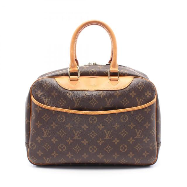 ルイ・ヴィトン LOUIS VUITTON ドーヴィル ボーリングヴァニティ モノグラム ハンドバッグ バッグ PVCコーティングキャンバス レザー モノグラム レディース ブラウン系 M47270 【中古】