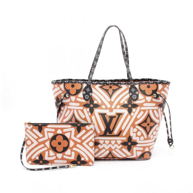 ルイ・ヴィトン LOUIS VUITTON ネヴァーフルMM トートバッグ バッグ PVCコーティングキャンバス モノグラム・ジャイアント レディース ブラウン系 / マルチカラー M56584 【中古】