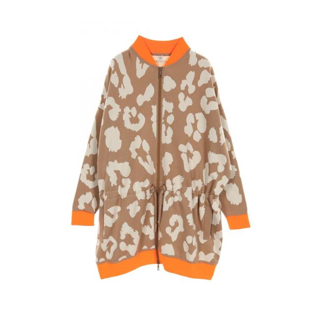 エルメス HERMES JUNGLE LOVE ツイルレーヌ 衣料品 アウター シルク ポリエステル シルク レディース ベージュ系 / オレンジ系 【中古】