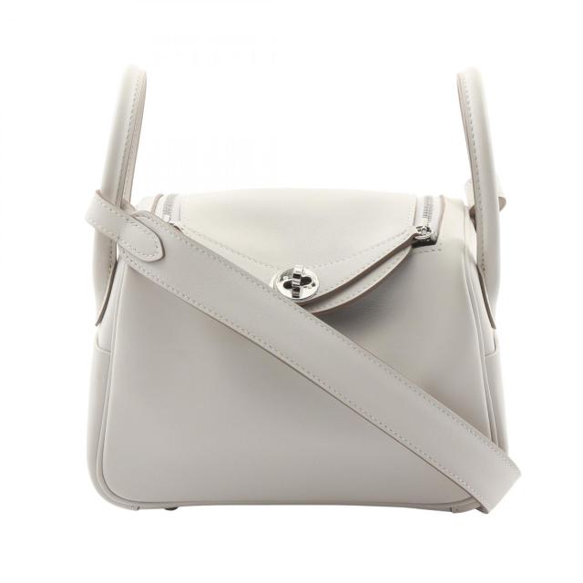 エルメス HERMES リンディ ミニ ヴェルソ ショルダーバッグ バッグ ヴォースイフト ヴォースイフト レディース ホワイト系 【中古】