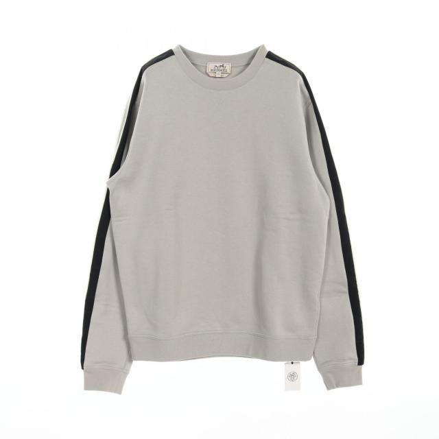 エルメス HERMES ランH スウェット 衣料品 トップス コットン メンズ グレー系 / ブラック系 / ホワイト系 H46777HA 【中古】