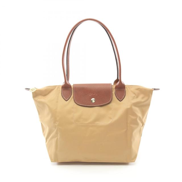 ロンシャン Longchamp LE PLIAGE ORIGINAL M ル プリアージュ オリジナル M トートバッグ バッグ キャンバス レザー レディース ベージュ系 / ブラウン系 L2605089P86 【中古】
