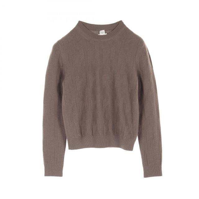 エルメス HERMES Hモチーフ ニット 衣料品 トップス ウール レディース ブラウン系 3H2617D4 【中古】