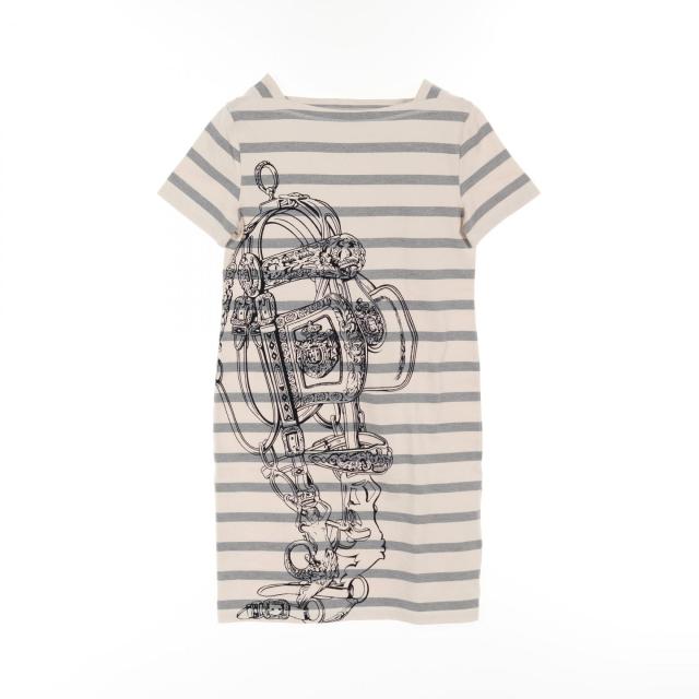 エルメス HERMES BRIDES de GALA ワンピース 衣料品 トップス コットン レディース アイボリー系 / グレー系 【中古】