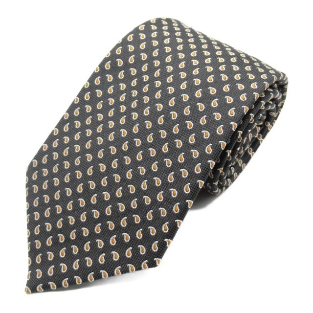 エンポリオ・アルマーニ Emporio Armani ネクタイ ネクタイ 衣料品 シルク メンズ グレー系 / オレンジ系 【新品】