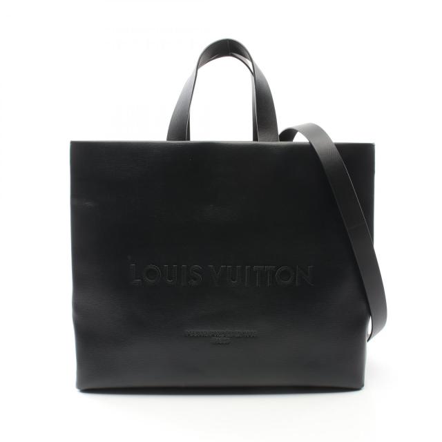 ルイ・ヴィトン LOUIS VUITTON ショッパー トート MM トートバッグ バッグ レザー メンズ ブラック系 M13979 【中古】