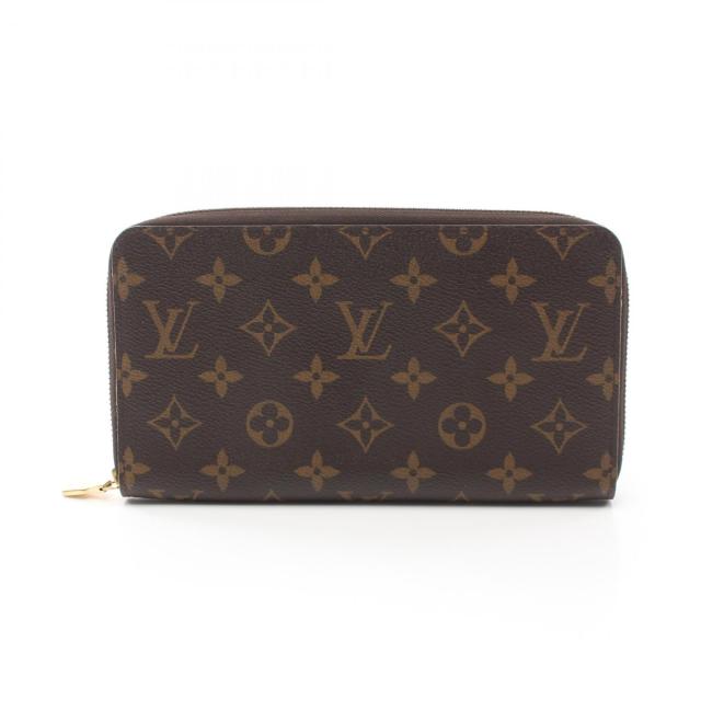 ルイ・ヴィトン LOUIS VUITTON ジッピー オーガナイザー ラウンド長財布 財布 PVCコーティングキャンバス モノグラム メンズ レディース ブラウン系 M62581 【中古】
