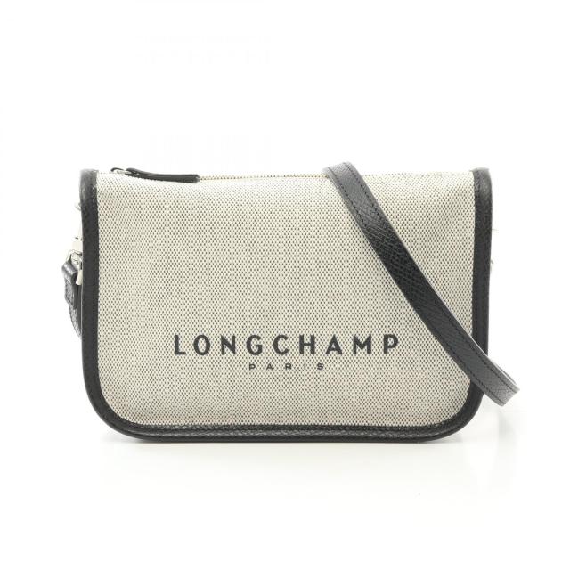 ロンシャン Longchamp エッセンシャル S クロスボディバッグ ショルダーバッグ バッグ ファブリック レザー レディース ベージュ系 / ブラック系 10301HSG037 【新品】