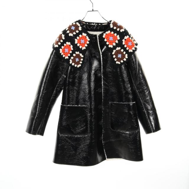 マヌーシュ Manoush Dolly 衣料品 アウター フェイクレザー レディース ブラック系 【中古】