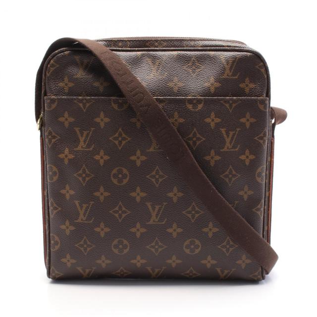 ルイ・ヴィトン LOUIS VUITTON トロター ボブール ショルダーバッグ バッグ PVCコーティングキャンバス レザー モノグラム メンズ レディース ブラウン系 M97037 【中古】