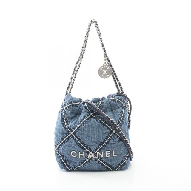 シャネル CHANEL CHANEL 22 ミニ ショルダーバッグ バッグ デニム レディース ブルー系 AS3980 【中古】