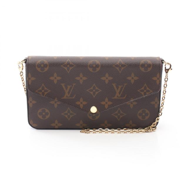 ルイ・ヴィトン LOUIS VUITTON ポシェット フェリシー ショルダーバッグ バッグ PVCコーティングキャンバス レザー モノグラム レディース ブラウン系 M61276 【中古】