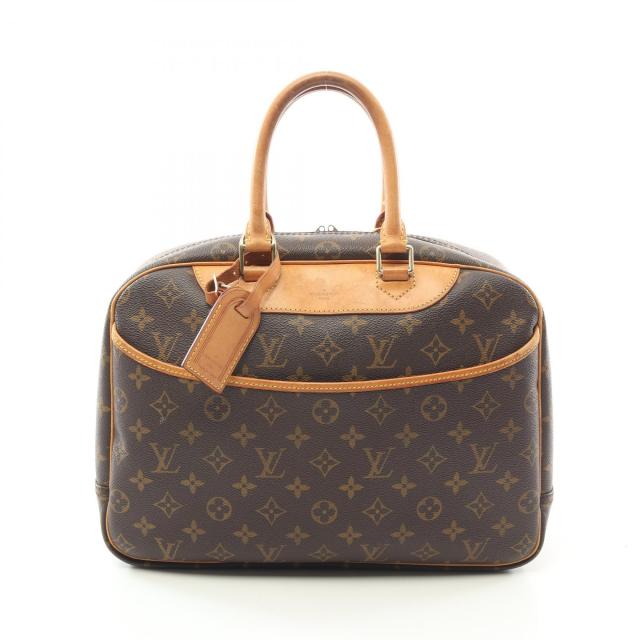 ルイ・ヴィトン LOUIS VUITTON ドーヴィル ボーリングヴァニティ ハンドバッグ バッグ PVCコーティングキャンバス レザー モノグラム レディース ブラウン系 M47270 【中古】