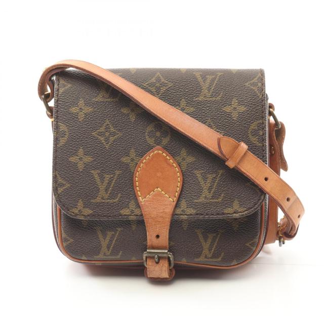 ルイ・ヴィトン LOUIS VUITTON カルトシエールPM ショルダーバッグ バッグ PVCコーティングキャンバス レザー モノグラム レディース ブラウン系 M51254 【中古】