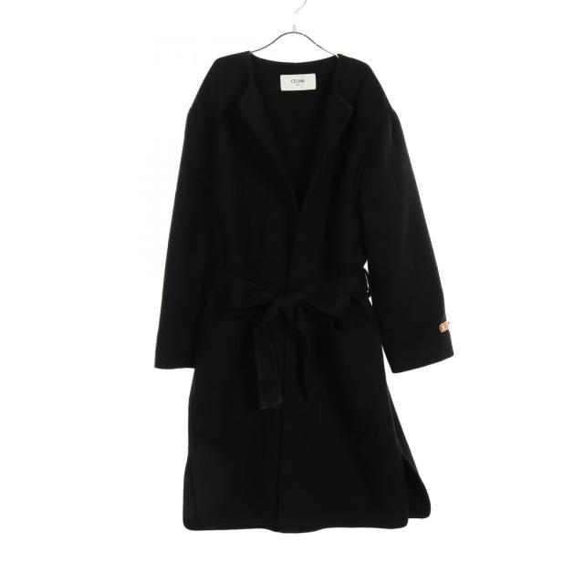 セリーヌ CELINE バスローブ 衣料品 アウター カシミヤ レディース ブラック系 【中古】