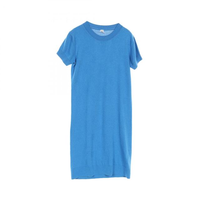 エルメス HERMES ワンピース 衣料品 トップス シルク シルク レディース ブルー系 16-7712 【中古】