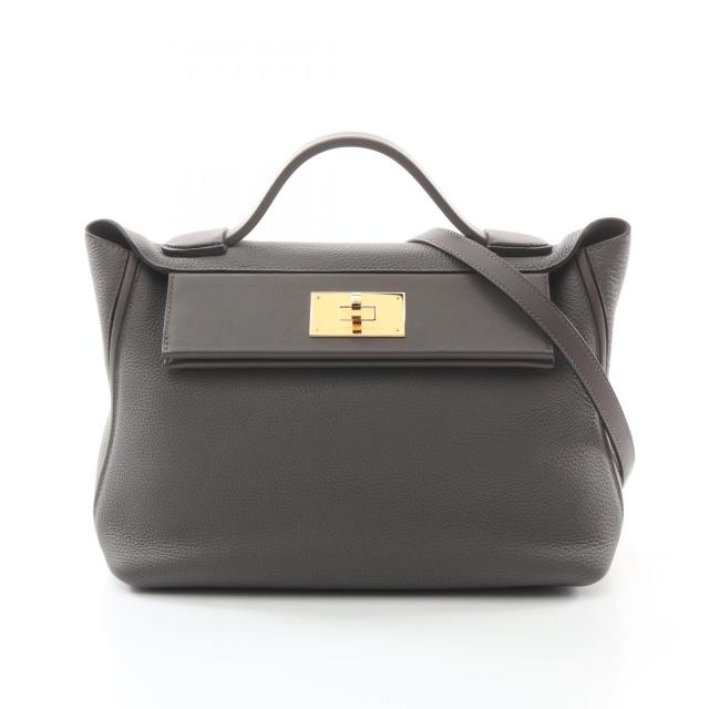 エルメス HERMES 24/24 ヴァンキャトル29 ハンドバッグ バッグ レザー トゴ トゴ レディース グレー系 【中古】