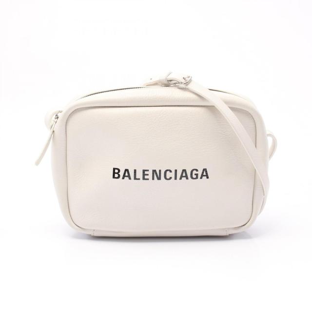 バレンシアガ BALENCIAGA エブリデイ カメラバッグ S ショルダーバッグ バッグ レザー レディース ホワイト系 489812 【中古】