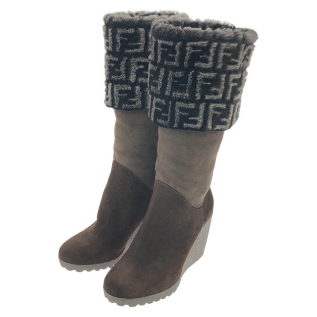フェンディ FENDI ブーツ ブーツ 靴 レディース ブラウン系 【中古】