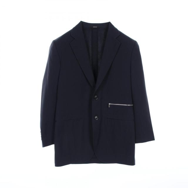 エルメス HERMES テーラードジャケット 衣料品 アウター ウール メンズ ネイビー系 【中古】