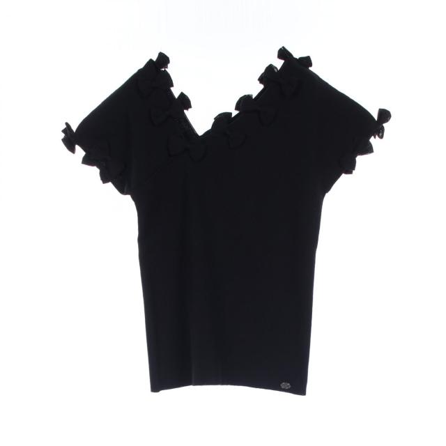 シャネル CHANEL カットソー 衣料品 トップス コットン ナイロン レディース ブラック系 P35209K02068 【中古】