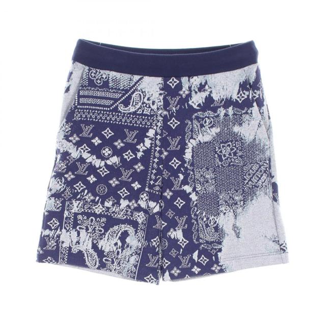 ルイ・ヴィトン LOUIS VUITTON モノグラムバンダナ ショーツ パンツ 衣料品 ボトムス コットン メンズ ネイビー系 RM222M N31 HNY27W 【中古】